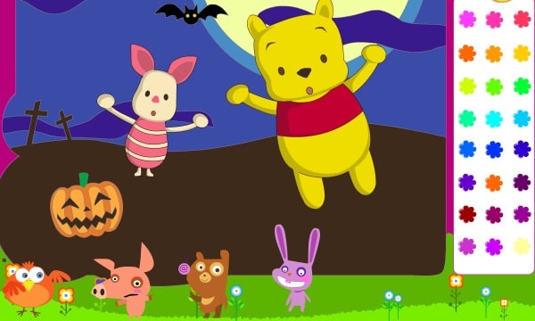 Winnie the Pooh: Color Pooh and Piglet | Disney--Games.com