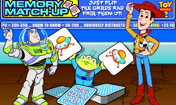 Toy Story 2: Memory Match-Up | Disney--Games.com